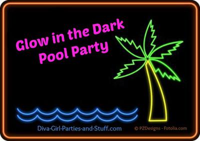 Glow in the Dark Neon Night Pool Party